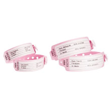 Vinyl 2 Adult / 2 Infant Insert Wristbands | Identiplus