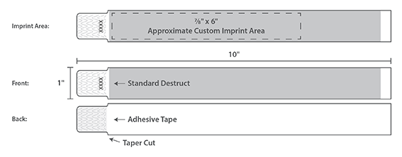 Regular Tyvek® Wristbands | Identiplus